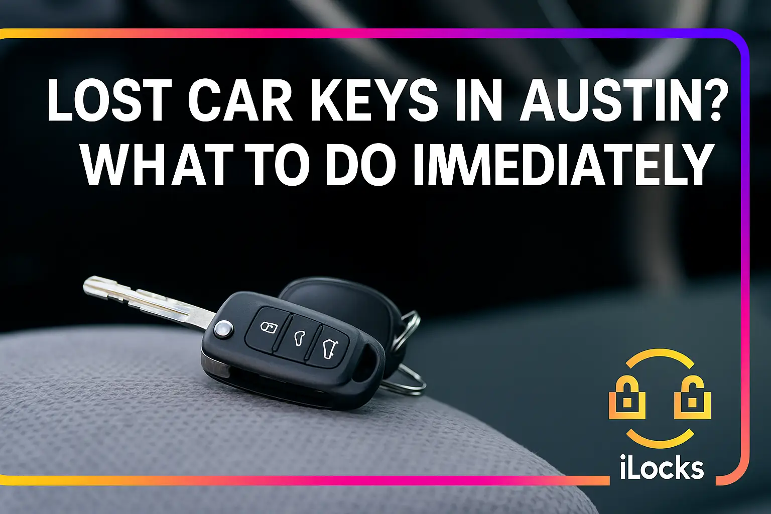 Lost Car Keys in Austin? What to Do Immediately | iLocks